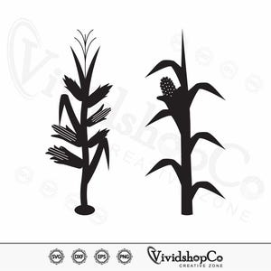 Corn Stalks SVG, Corn Tree, Corn Svg, Corn Field, Popcorn, Maize Svg ...