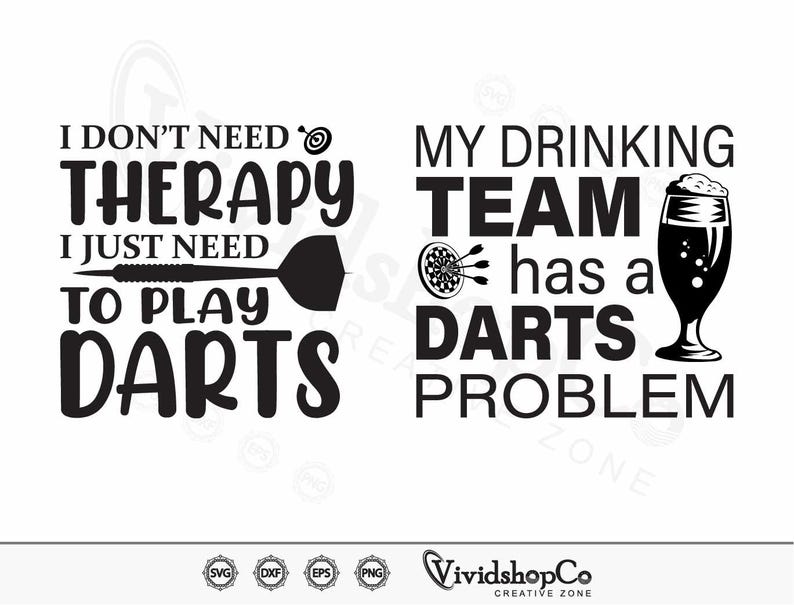 Darts SVG, Dart Board Svg, Dart Quotes Svg, Vector, Silhouette, Cricut ...