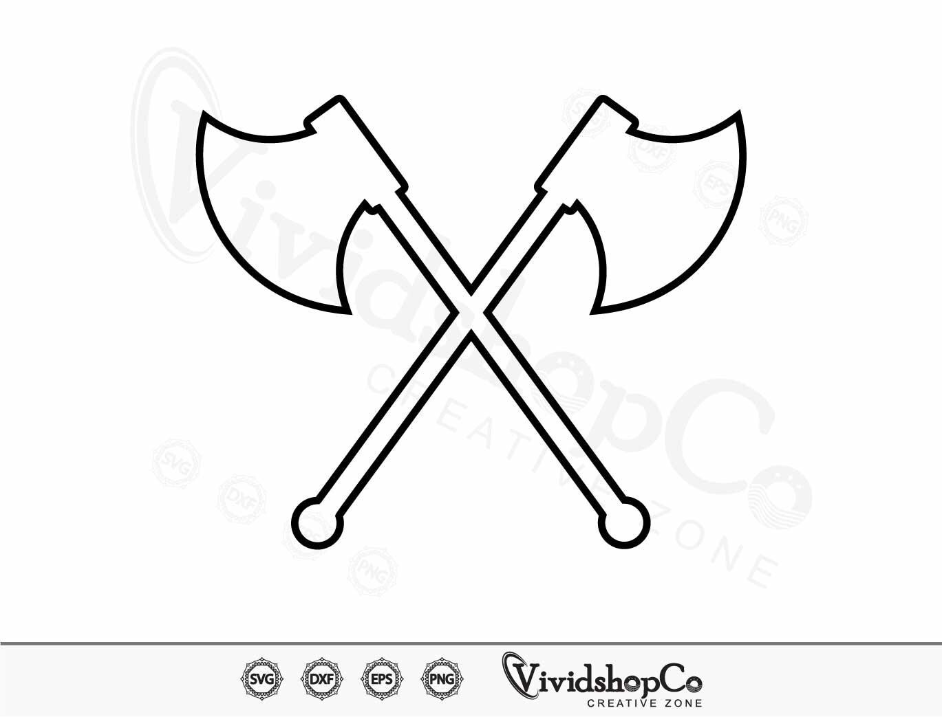 Axe Svg, Cross Axe, Axe Clipart, Axe Cut Files for Silhouette, Files ...