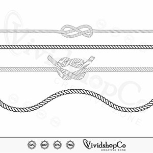 Rope SVG, Nautical Rope Svg, Nautical Knot Svg, Rope Frame Svg, Clipart ...