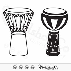 African Drum SVG, Tribal Drum Svg, Music Icon, Djemble Svg, Cut File ...