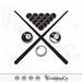 Billiard Black SVG, Snooker Svg, Pool Svg, Billiards Svg, Vector ...