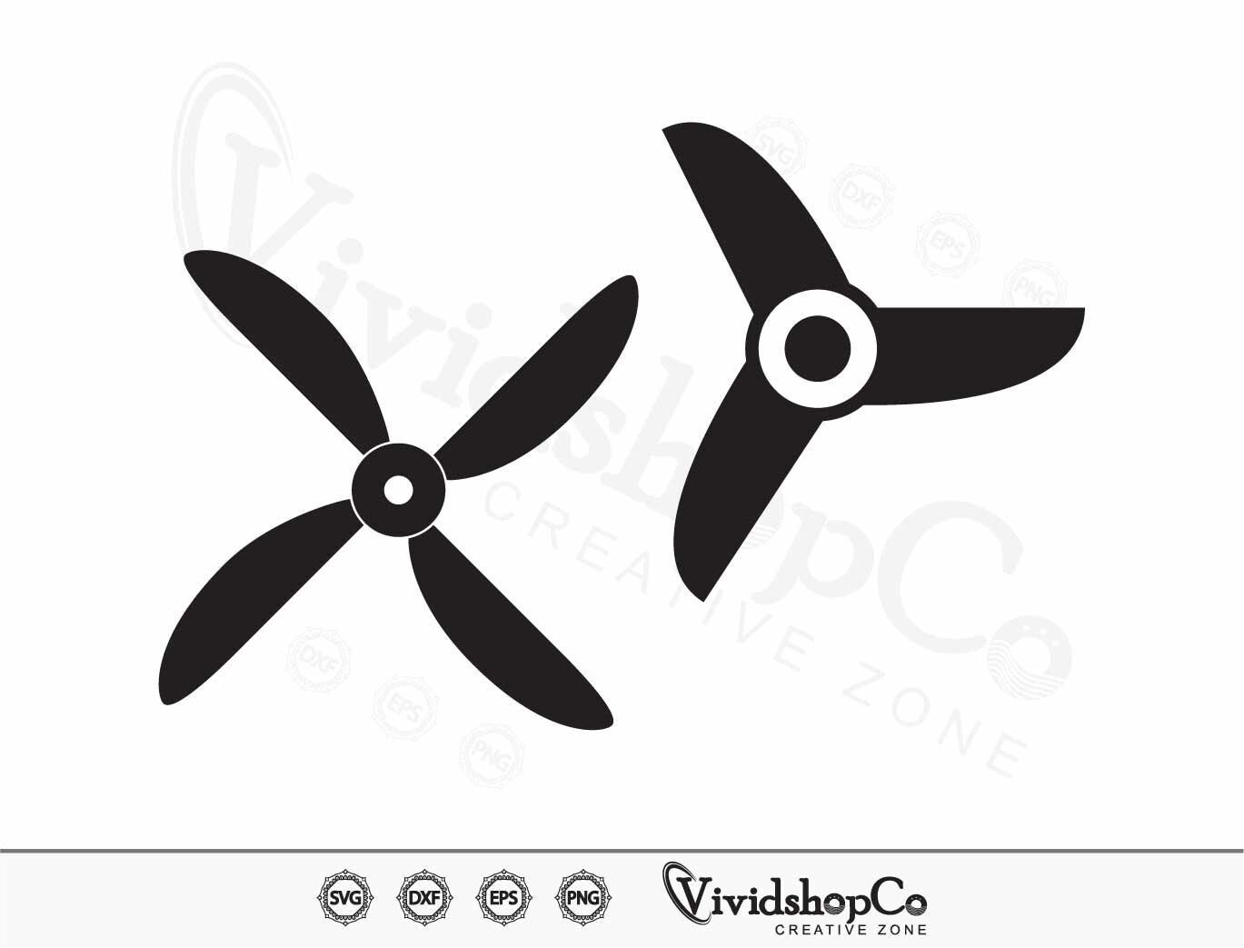 Aircraft Propeller SVG Propeller Svg, Airplane Svg, Flying Svg, Clipart ...