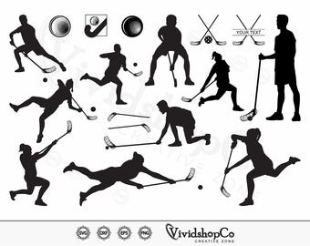 Floorball Player SVG, Floorball Female Player Svg, Floorball Ball Svg ...