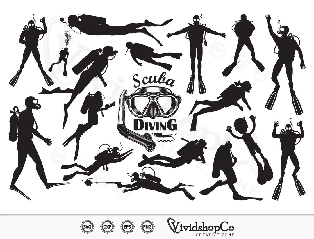 Scuba Diving SVG, Scuba Diver Svg, Scuba Dive Svg, Sport Svg, Clipart ...