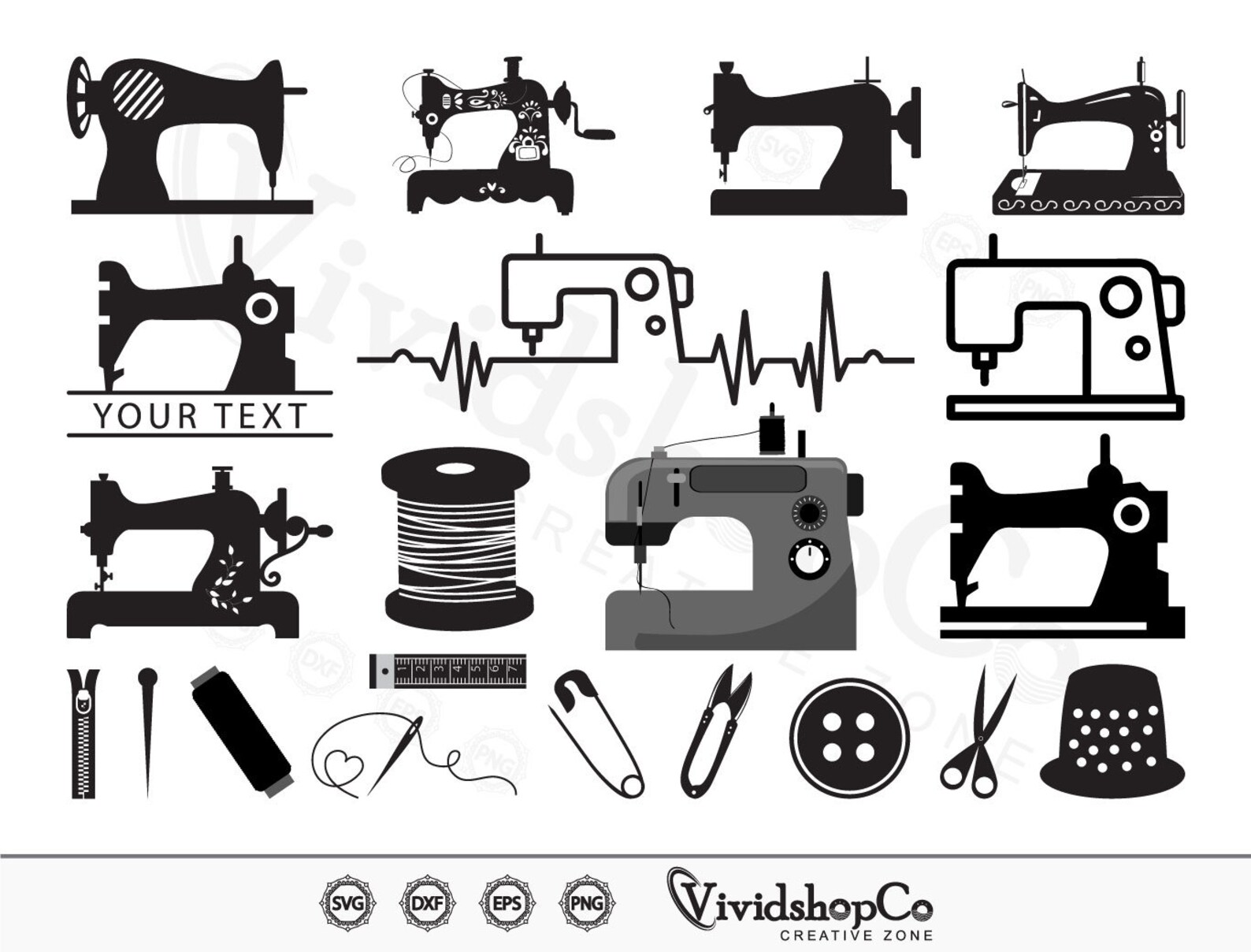 Sewing SVG Bundle Sewing Machine Svg Tailor Svg Sewing - Etsy
