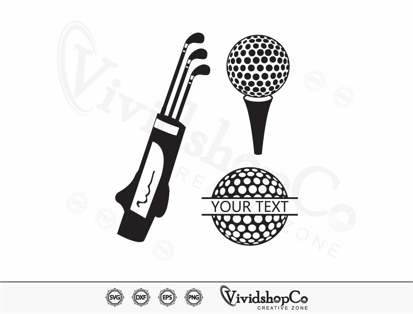 Golf Svg, Golf Ball Svg, Golf Club Svg, Clipart, Cut Files for ...