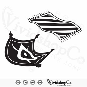 Magic Carpets SVG, Carpets Svg, Clipart, Cut Files for Silhouette ...