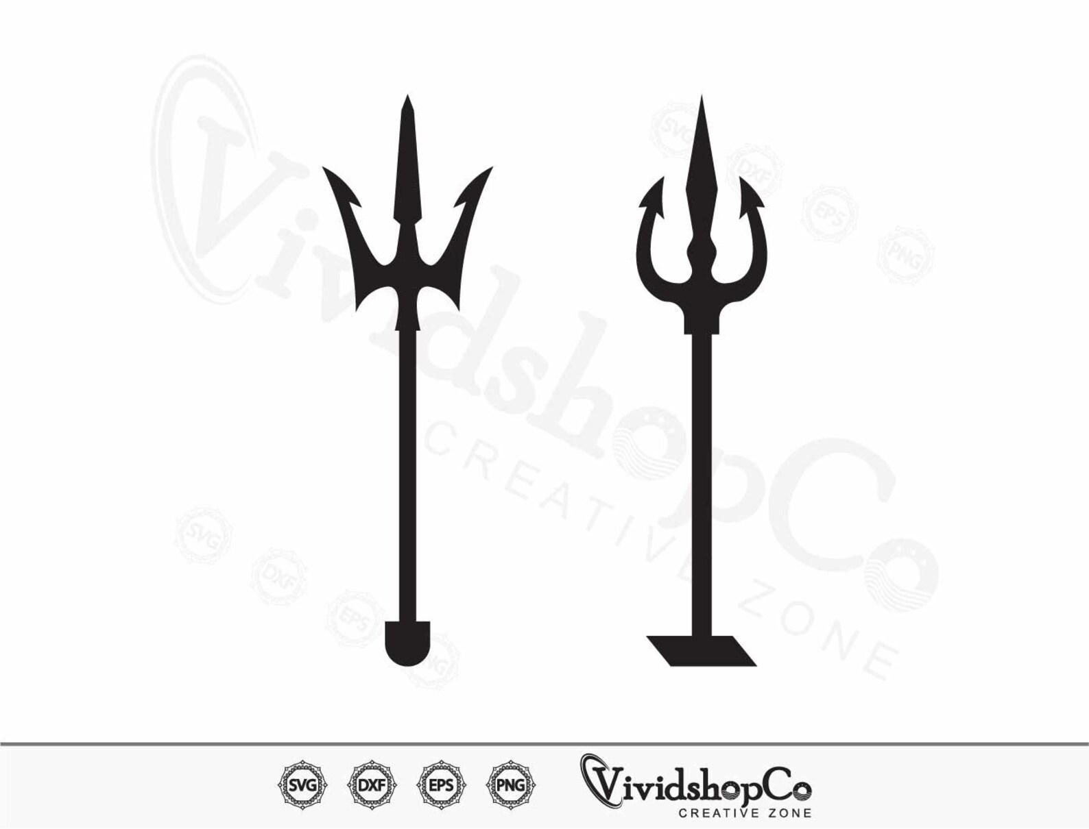 Trident SVG, Summer Trident Svg, Spear Svg, Harpoon Svg, Clipart, Cut ...