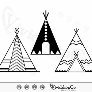 Tipi Svg, Tipi Tent Svg, Tepee Svg, Indian Teepee Svg, Clipart, Cut ...