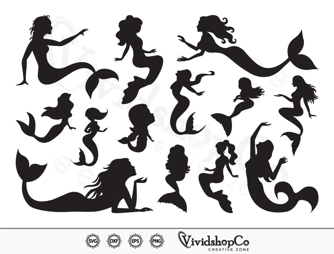 Mermaids SVG Bundle, Mermaids SVG, Mermaids Clipart, Mermaids Cut Files ...