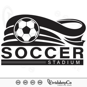 Soccer Stadium SVG, Stadium Svg, Clipart, Cut Files for Silhouette ...