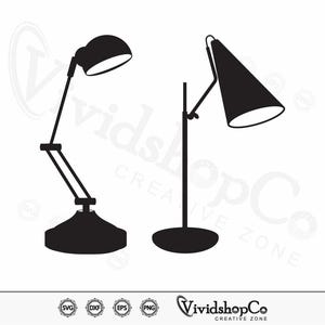 Desk Lamp SVG, Table Lamp Svg, Lamp Svg, Street Light Svg, Library ...