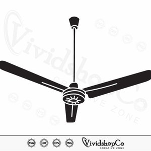 Ceiling Fan SVG, Ceiling Svg, Fan Svg, Ceiling Fan Outline, Clipart ...