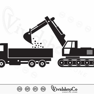 Construction Svg, Trucks Svg, Dump Truck Svg, Construction Clipart, Cut ...
