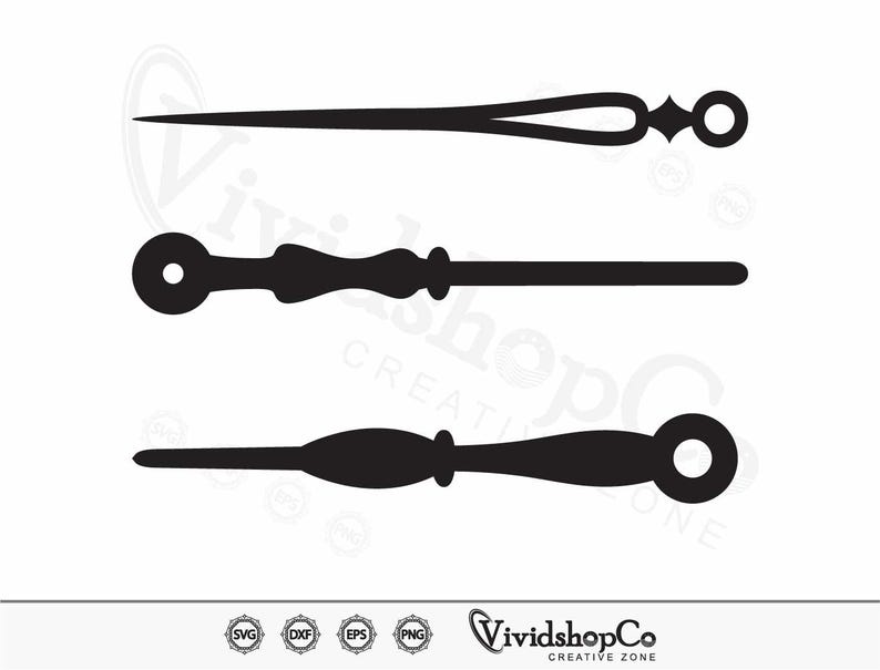 Clock Hands SVG, Clock Hands Vector, Silhouette, Cricut File, Clipart ...