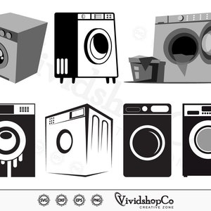 Washing Machine SVG, Washer SVG, Washing Machine Clipart, Laundry ...