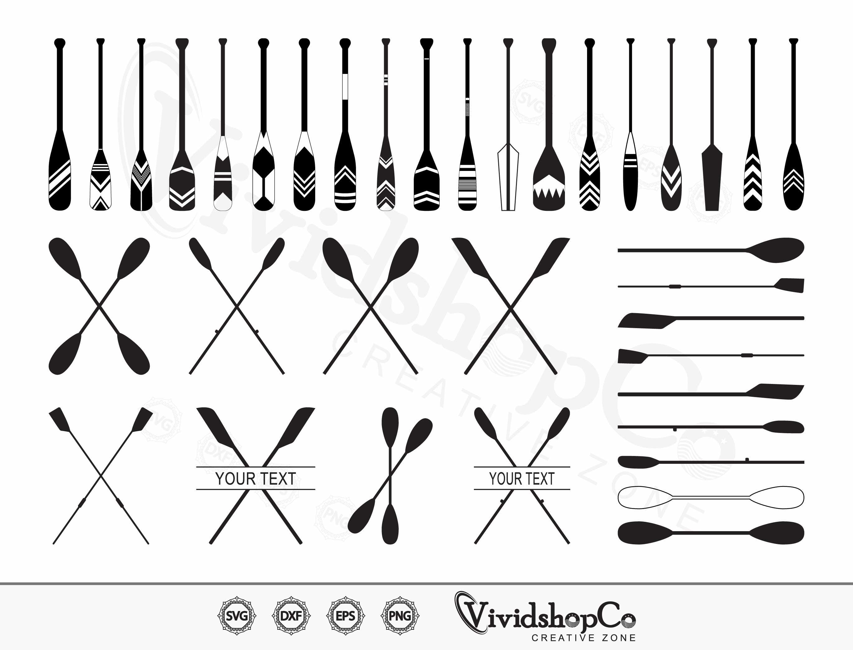 Oars SVG, Oars Monogram, Straight Oars, Boat Oars Svg, Canoe Oars ...
