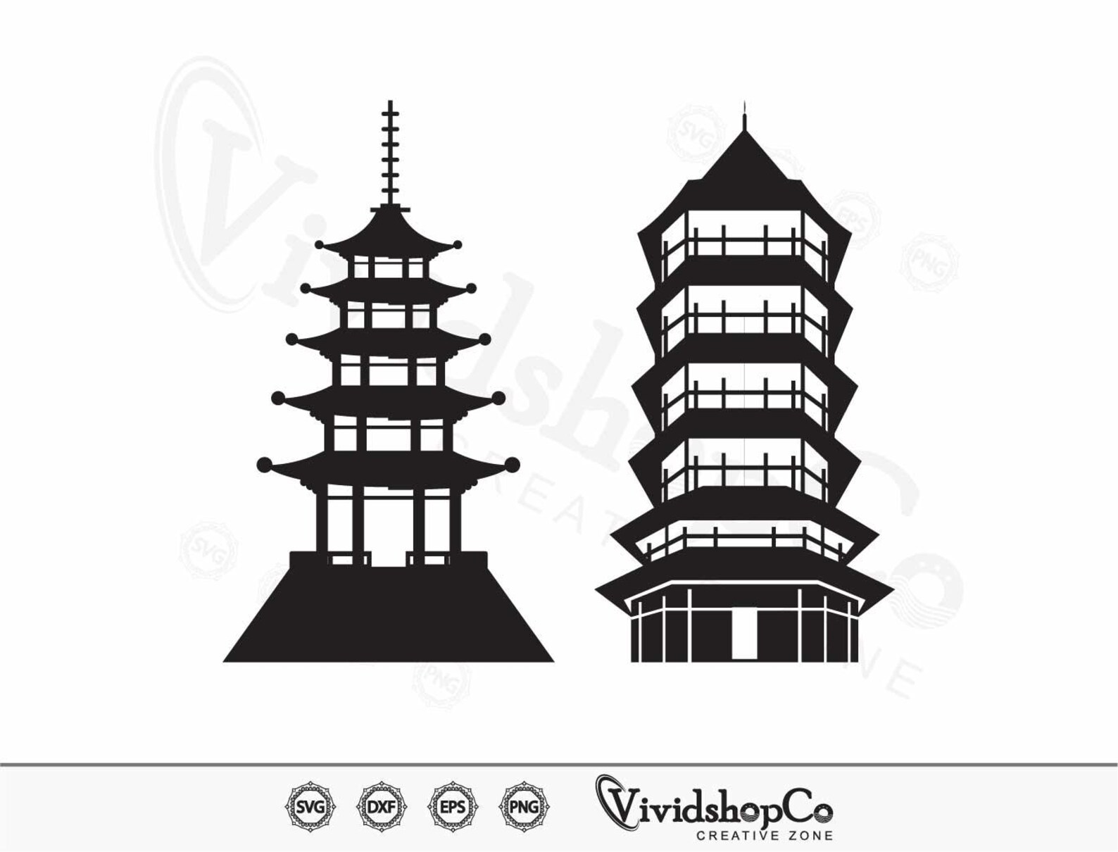 Pagoda SVG, Chinese Building Svg, Chinese Gate Svg, Pagoda Japan Svg ...