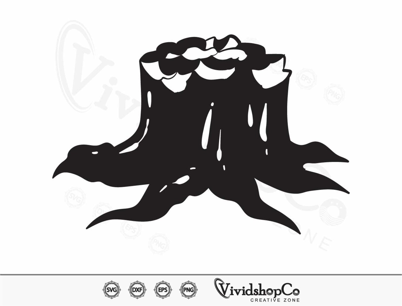 Tree Stump SVG, Stump Svg, Wood Slice Svg, Tree Ring Svg, Clipart, Cut ...