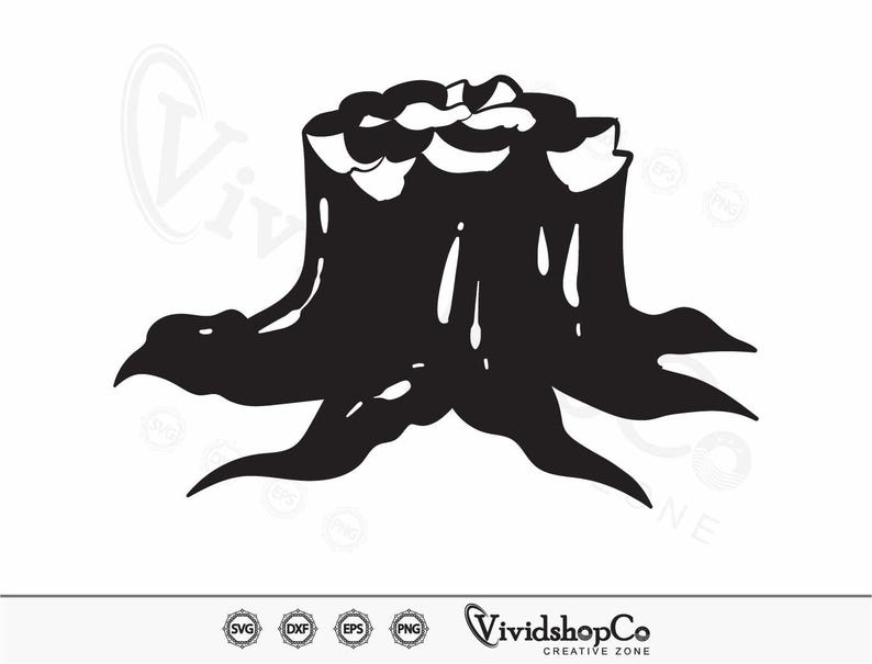 Tree Stump SVG, Stump Svg, Wood Slice Svg, Tree Ring Svg, Clipart, Cut ...