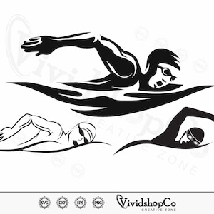 Swimming #1 Svg, Swimmer Svg, Swim Svg, Clipart, Cut Files for ...