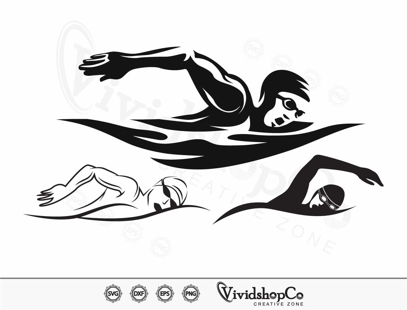 Swimming #1 Svg, Swimmer Svg, Swim Svg, Clipart, Cut Files for ...