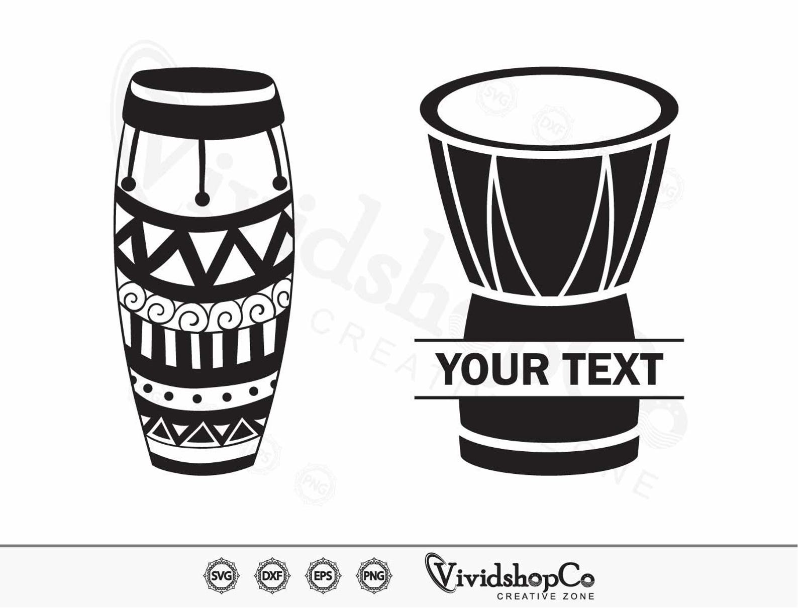 African Drum SVG, Tribal Drum Svg, Music Icon, Djemble Svg, Cut File ...