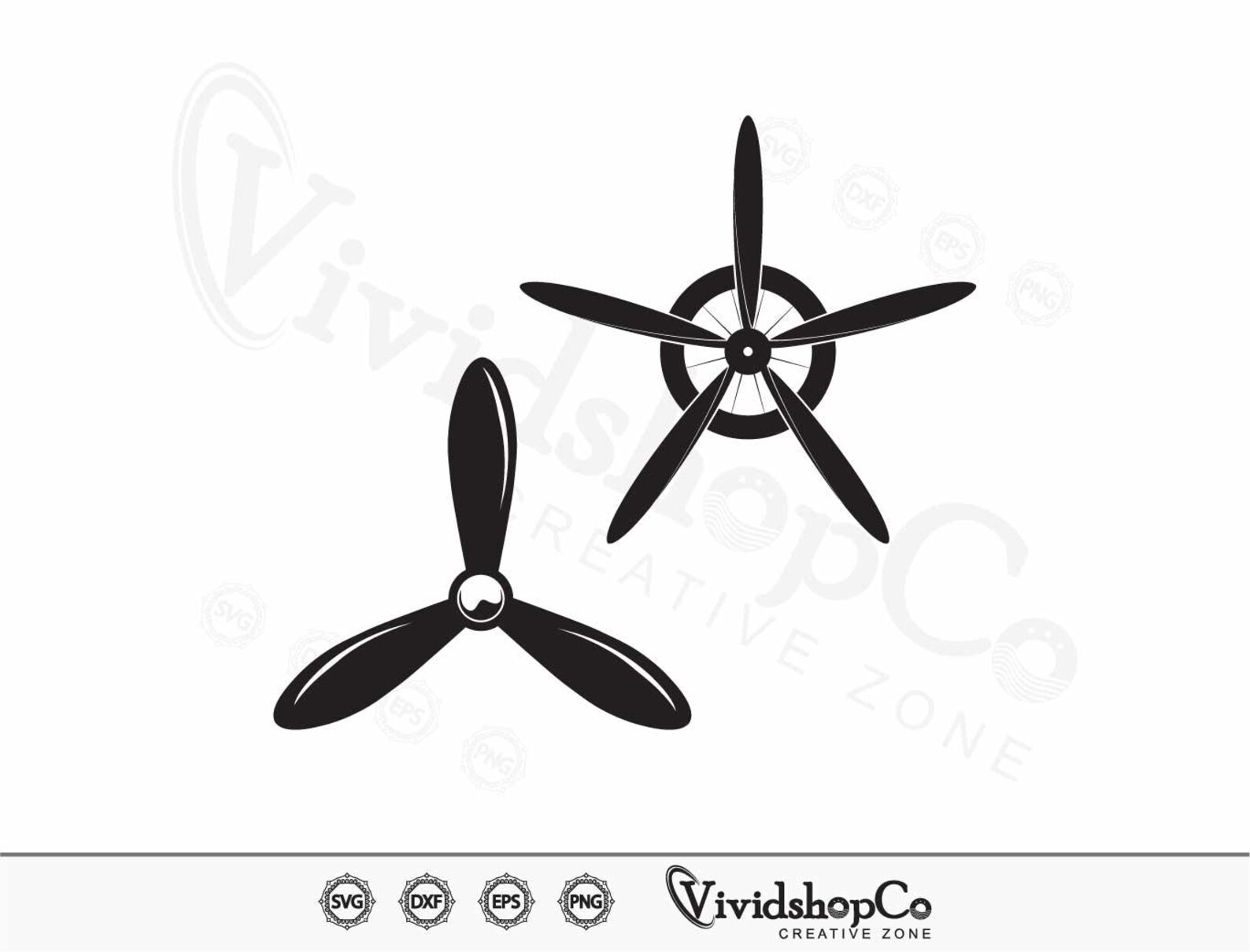 Aircraft Propeller SVG Propeller Svg, Airplane Svg, Flying Svg, Clipart ...