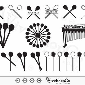 Marimba Mallets SVG, Percussion Svg, Marching Band Svg, Drumming Svg ...