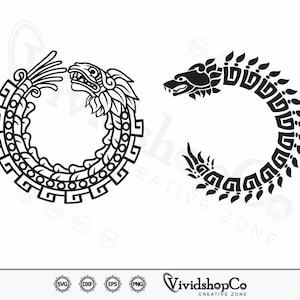 Quetzalcoatl SVG, Huitzilopochtli Svg, Aztec Svg, Clipart, Cut Files ...