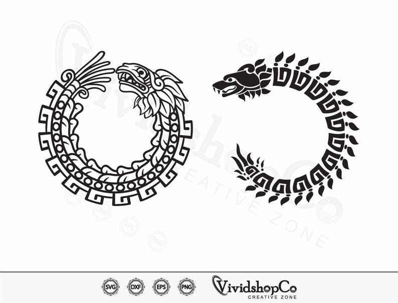 Quetzalcoatl SVG, Huitzilopochtli Svg, Aztec Svg, Clipart, Cut Files ...