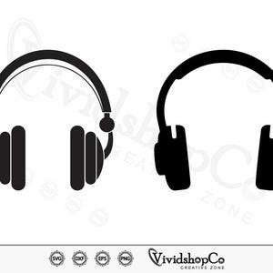 Headset Svg, Headphone Svg, DJ Svg, Music Svg, Headset Clipart, Cut ...