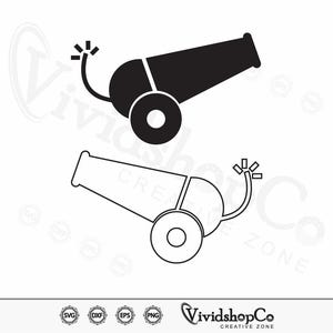 Cannon SVG, Military Weapon Svg, Cannon Clipart, Cannon Icon Svg ...