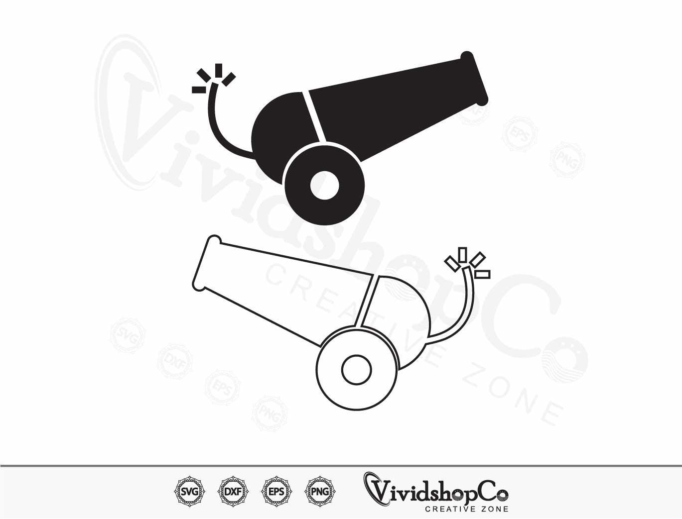 Cannon SVG, Military Weapon Svg, Cannon Clipart, Cannon Icon Svg ...