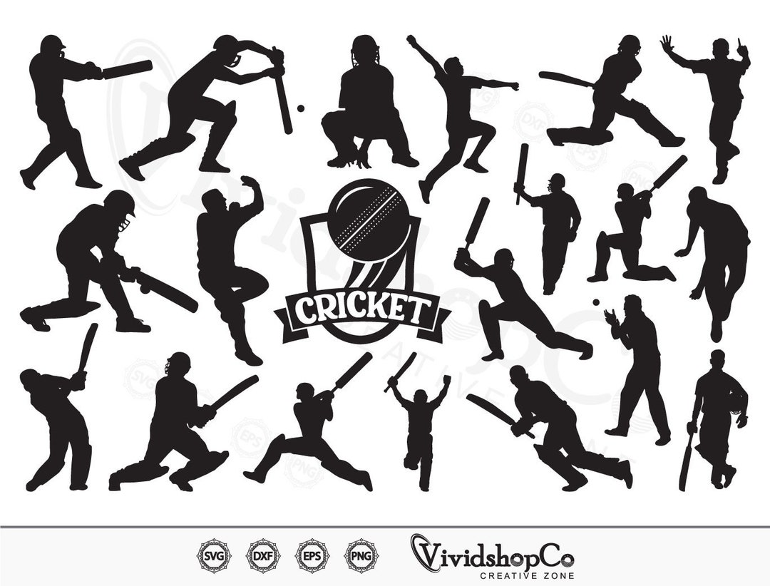 Cricket Player SVG, Cricket Svg, Batter Svg, Cricket Bowling Svg ...