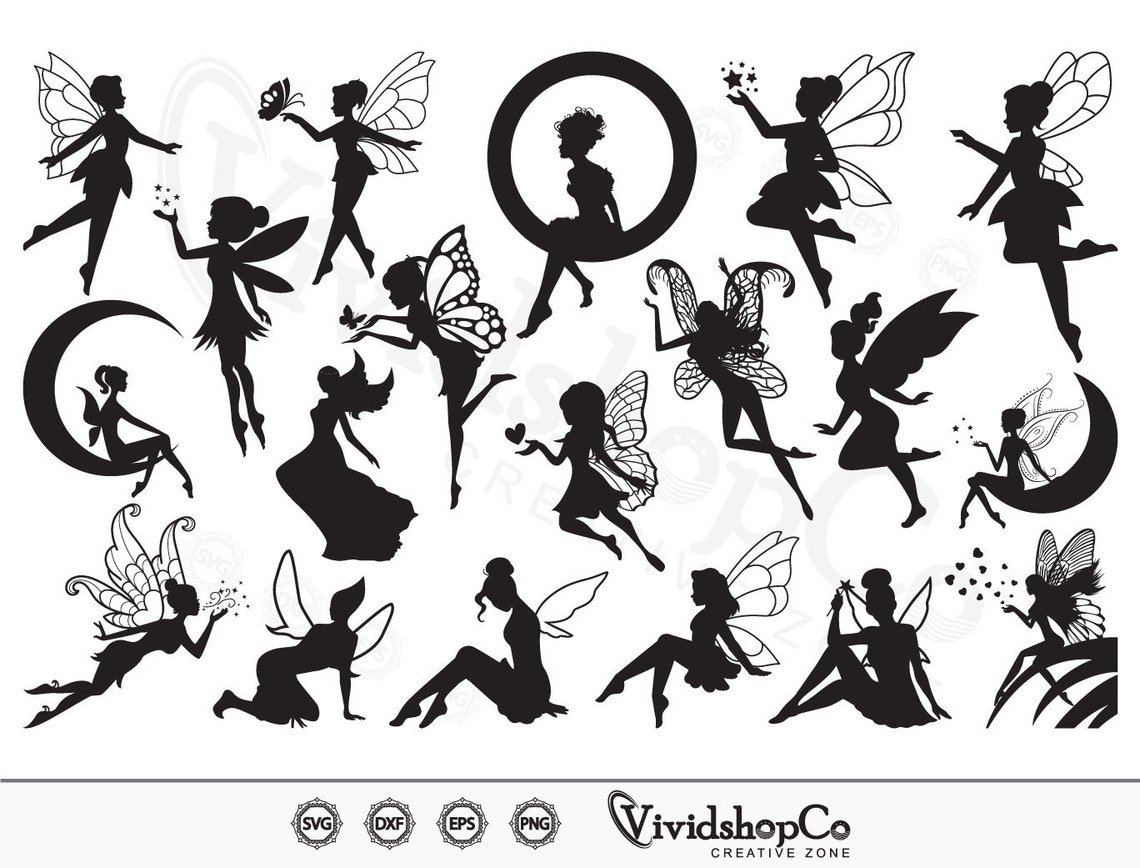 Fairy SVG Fairies Svg Fairy Cartoon Magical Svg Tinkerbell - Etsy