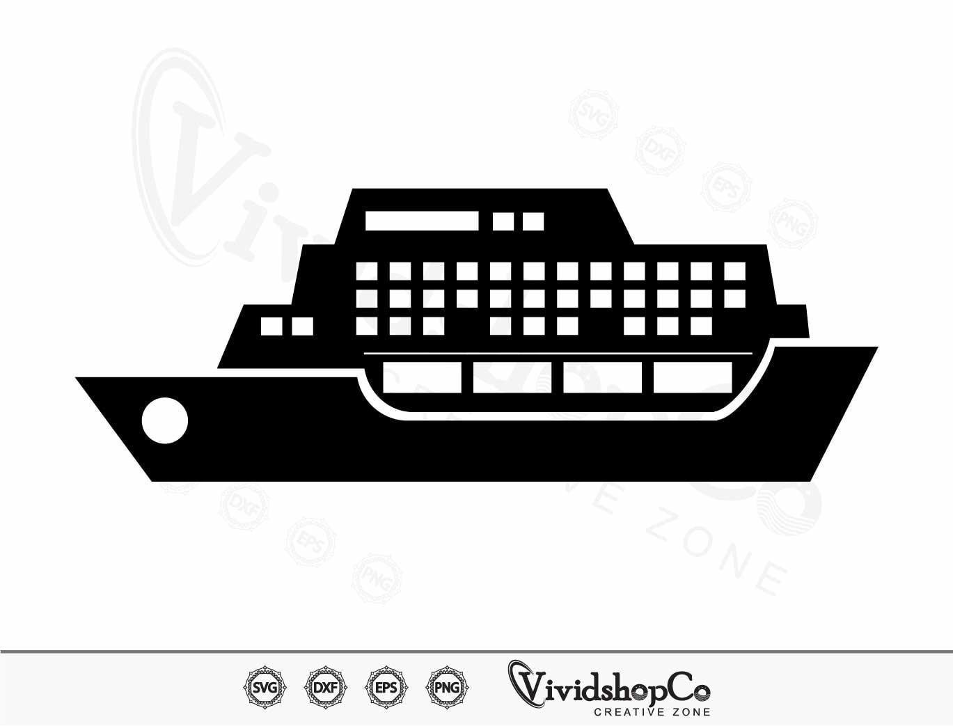 Ship Svg Cruise Ship Svg Cargo Ship Svg Cargo Svg Clipart - Etsy