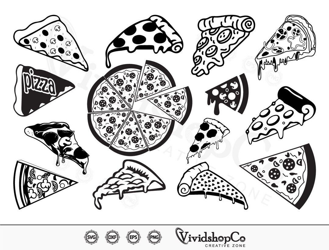 Pizza SVG, Food Svg, Pepperoni Svg, Pizza Chef Svg, Pizza Making, Pizza ...