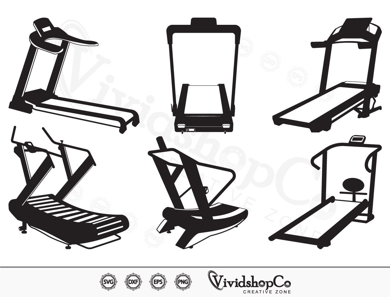 Treadmill SVG, Workout Svg, Exercise Svg, Running Machine, Gym Svg ...
