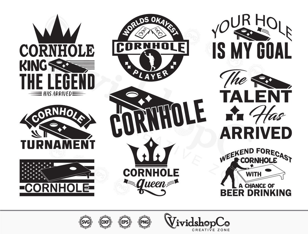 Cornhole Svg, Cornhole Player SVG, Cornhole Game Svg, Clipart, Cut ...