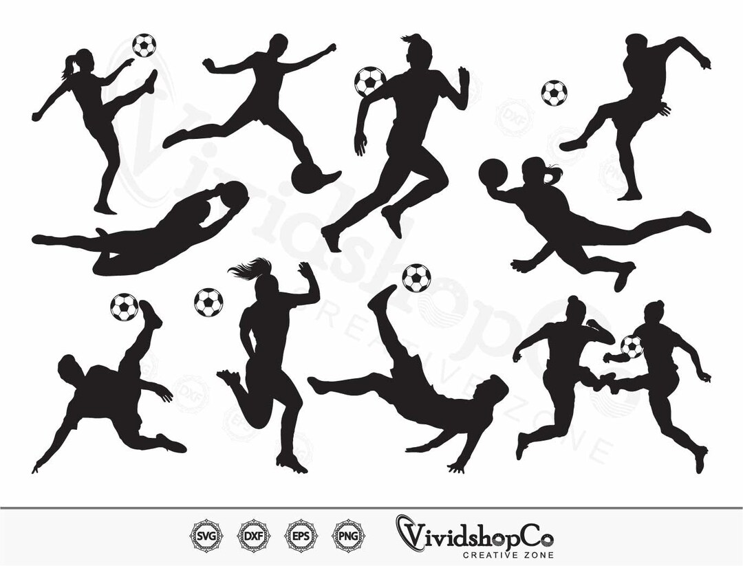 Soccer Player SVG, Soccer Ball, Football Player, Sports Svg, Vector ...
