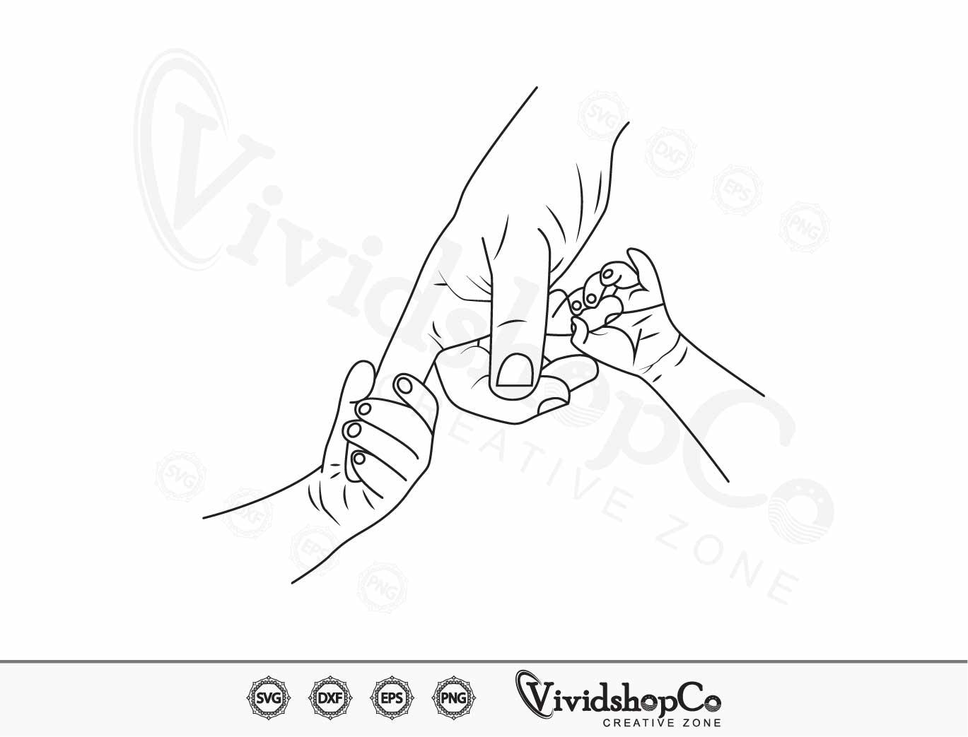 Padre e hijo tomados de la mano SVG, Padre e hijo, Papá y bebé tomados ...
