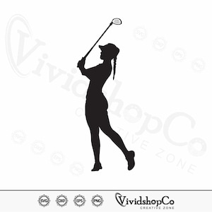 Golf Player SVG, Female Golfer Svg, Woman Golfer Svg, Golfer Svg, Golf ...