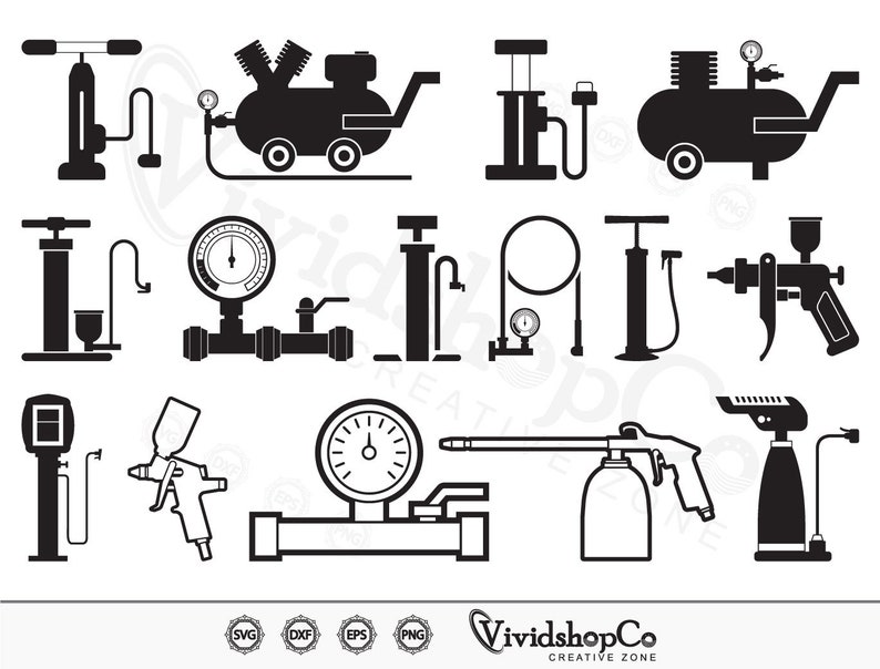 Air Pump SVG Wheel Svg Bicycle Svg Pump Svg Clipart Cut - Etsy