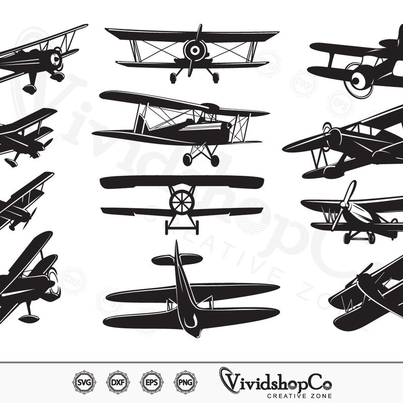 Biplane Decals - Etsy