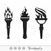 Burning Torch SVG, Torch Svg, Fire Torch Svg, Torch Light Svg, Clipart ...