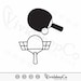 Ping Pong SVG, Ping Pong Paddle Svg, Table Tennis Racket Svg, Ping Pong ...