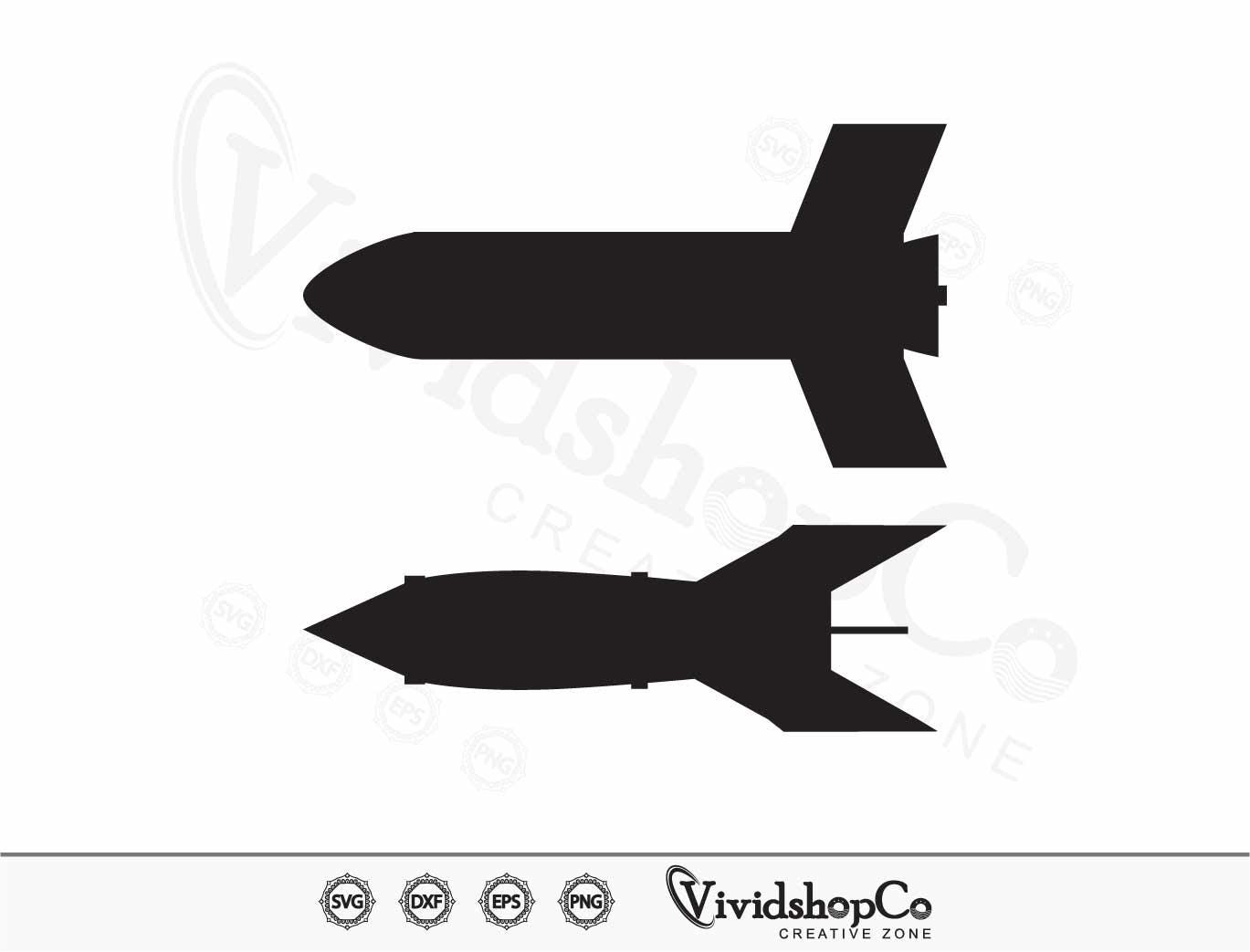 Missile SVG, Missile Logo Svg, War Svg, Rocket Missile Svg, Vector ...