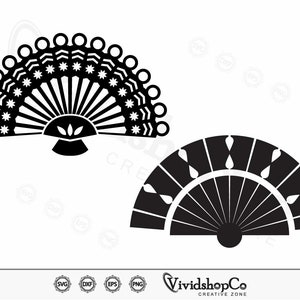 Hand Fan Svg, Japanese Fan Svg, Folding Hand Fan Svg, Spanish Fan Svg ...